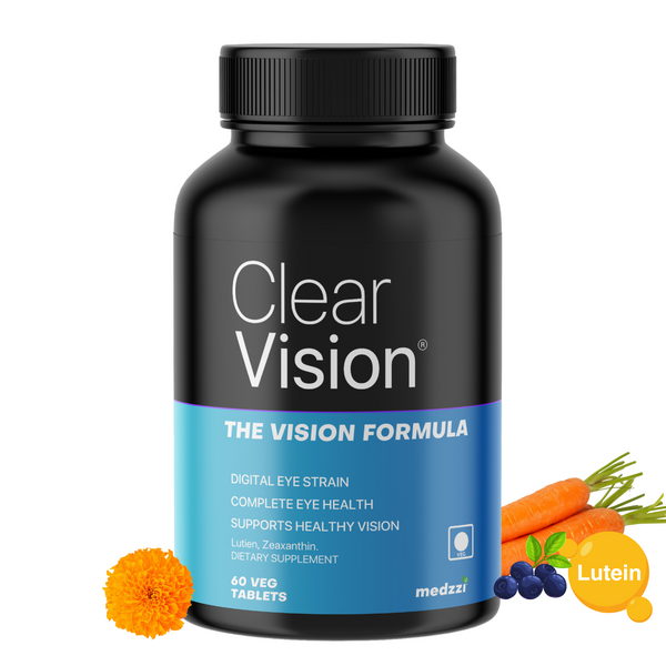 Clear Vision Eye Supplement | medzzi Lutien & Zeaxanthin Eye Care Tabl ...