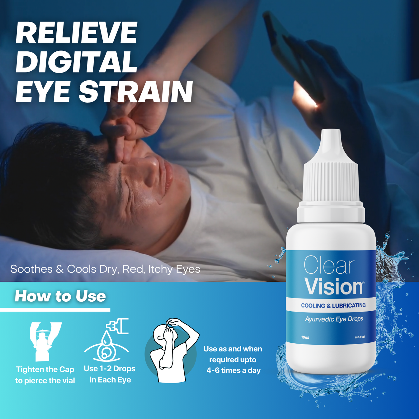 Clear Vision Eye Drops 10ml | medzzi Ayurvedic Eye Drops – Medzzi
