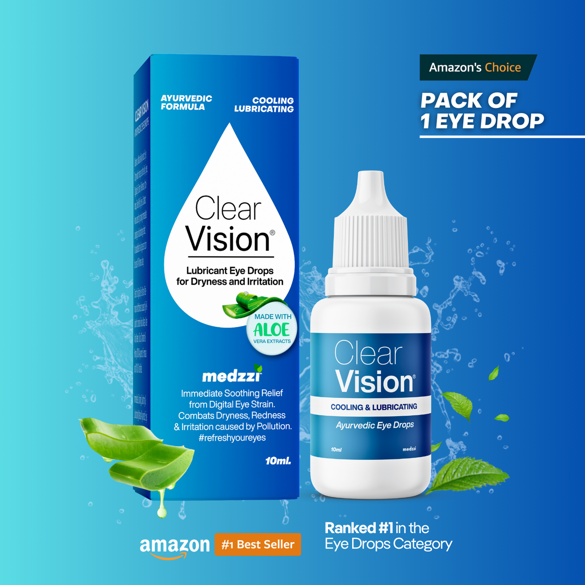 Clear Vision Eye Drops 10ml | medzzi Ayurvedic Eye Drops – Medzzi