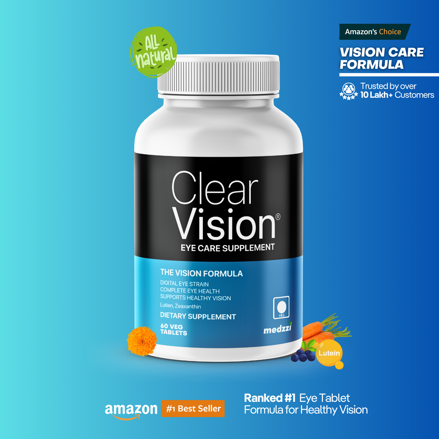 Clear Vision Eye Care Tablets | Advanced Eye Health+ Formula – Medzzi
