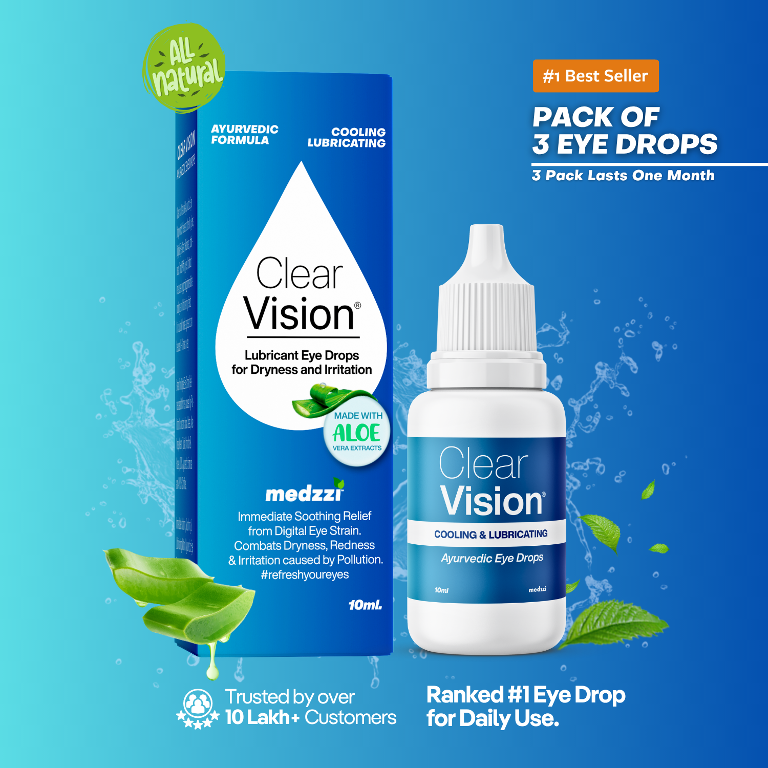 Clear Vision Eye Drops 10ml | medzzi Ayurvedic Eye Drops – Medzzi