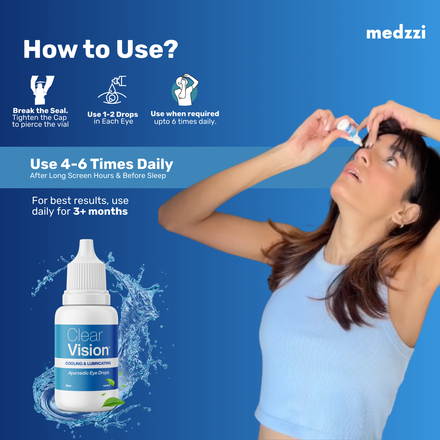Clear Vision Eye Drops 10ml | medzzi Ayurvedic Eye Drops – Medzzi